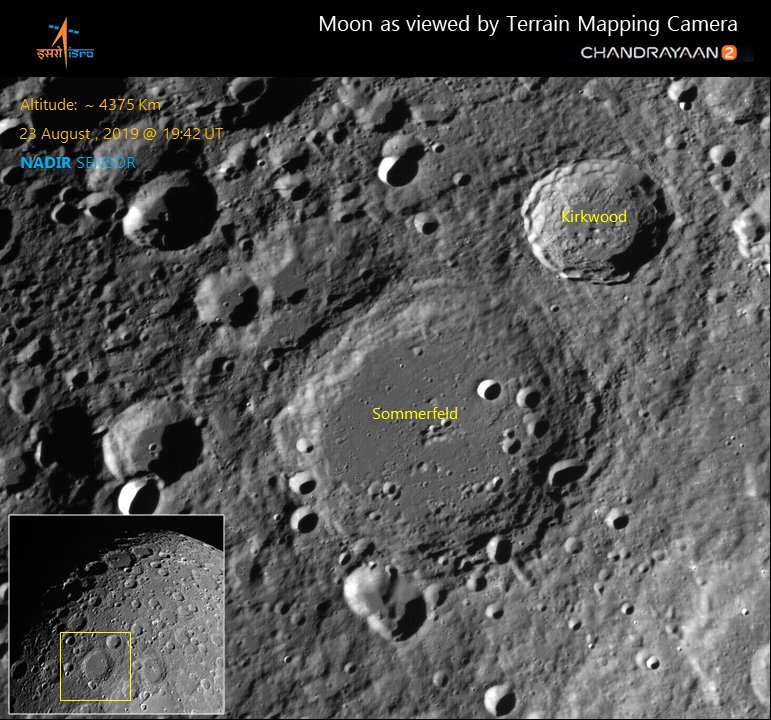 Isro Snaps Moons Craters In New Set Of Pictures Taken From Inside Moon