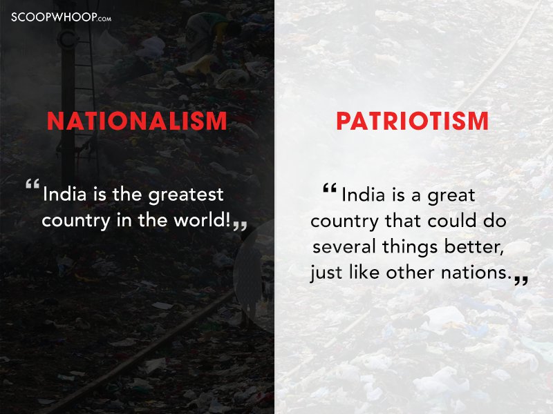 10 Relatable Posters That Differentiate Nationalism Vs. Patriotism In ... 10 Relatable Posters That Differentiate Nationalism Vs. Patriotism In ...